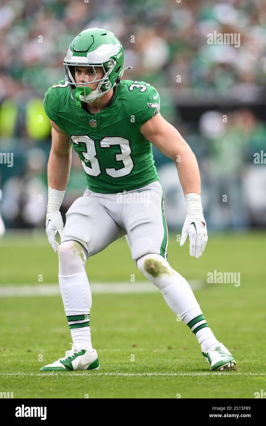 Philadelphia Eagles cornerback Cooper DeJean (33) in action during the ...