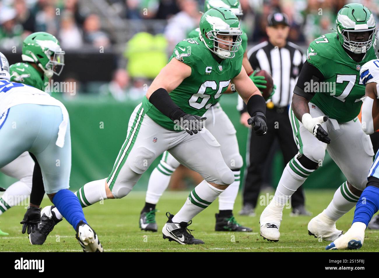 Philadelphia Eagles offensive tackle Lane Johnson (65) in action during ...