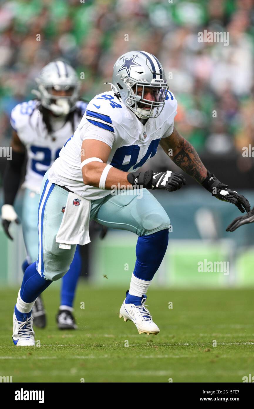 Dallas Cowboys defensive end Marshawn Kneeland (94) in action during the first half of an NFL ...