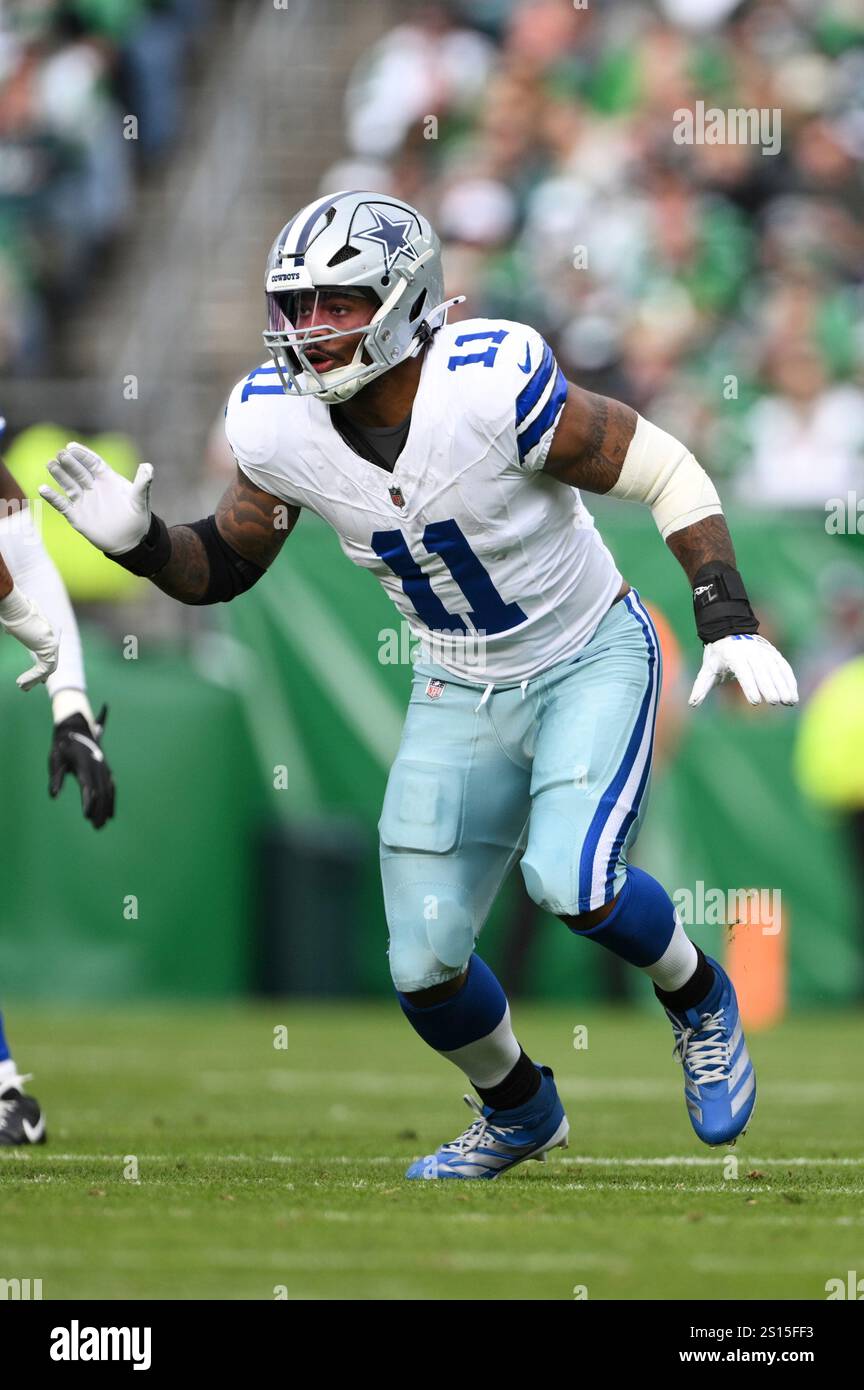 Dallas Cowboys linebacker Micah Parsons (11) in action during the first ...