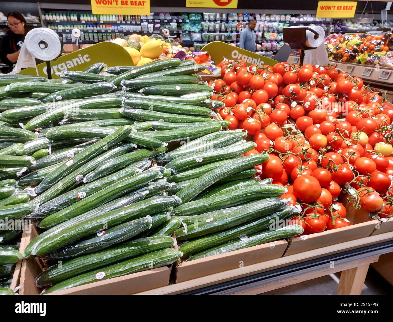 Toronto, On, Canada - August 23, 2024: Indoor view of the produce ...
