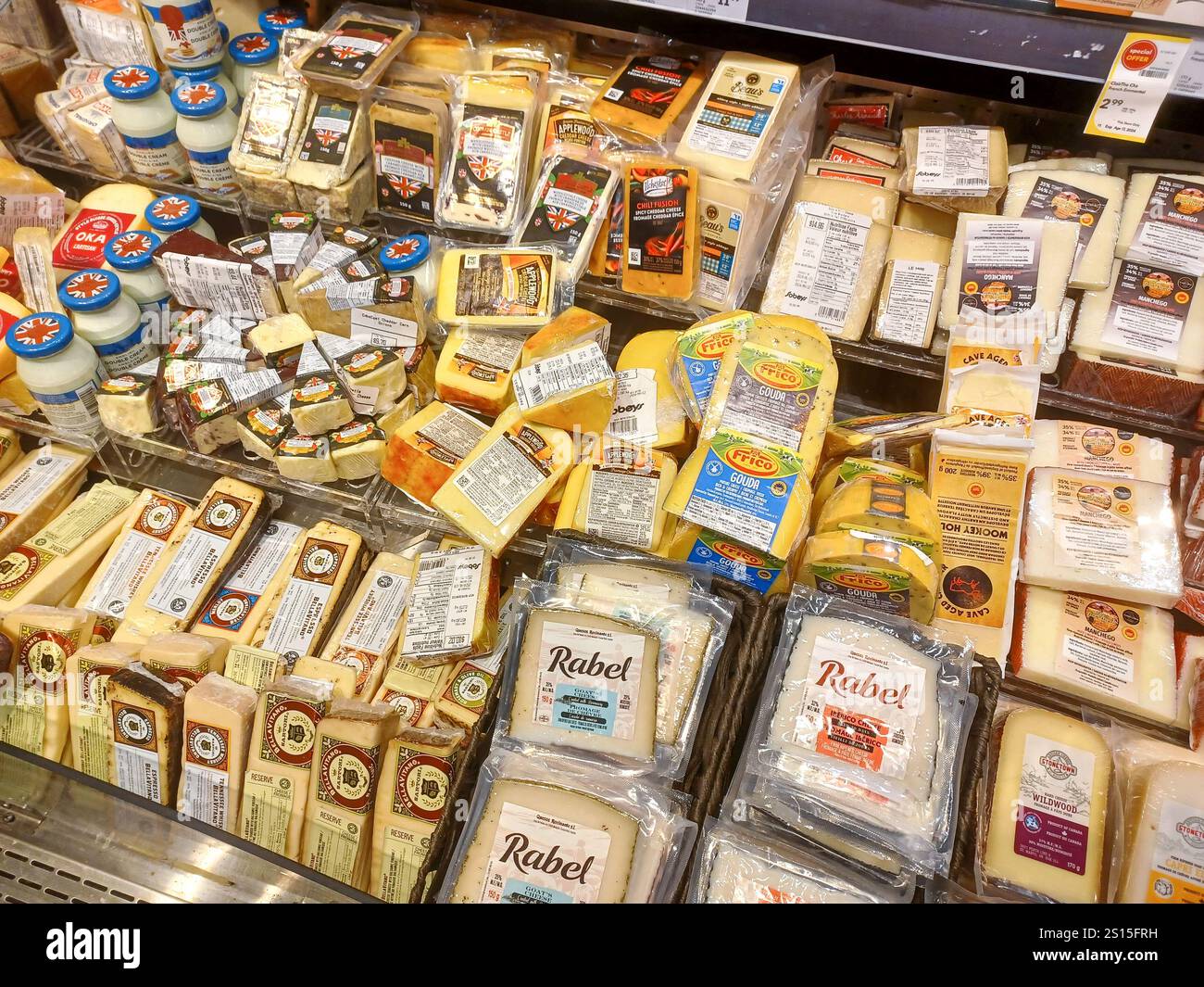 Toronto, On, Canada - August 28, 2024: View at the deli and cheese ...