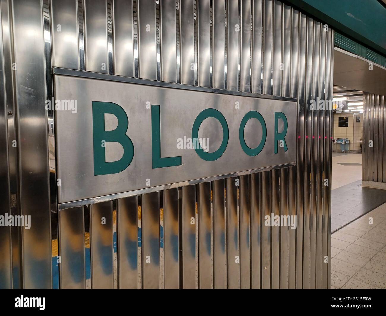 Toronto, ON, Canada - July 2, 2024: View at the Bloor and Young subway ...