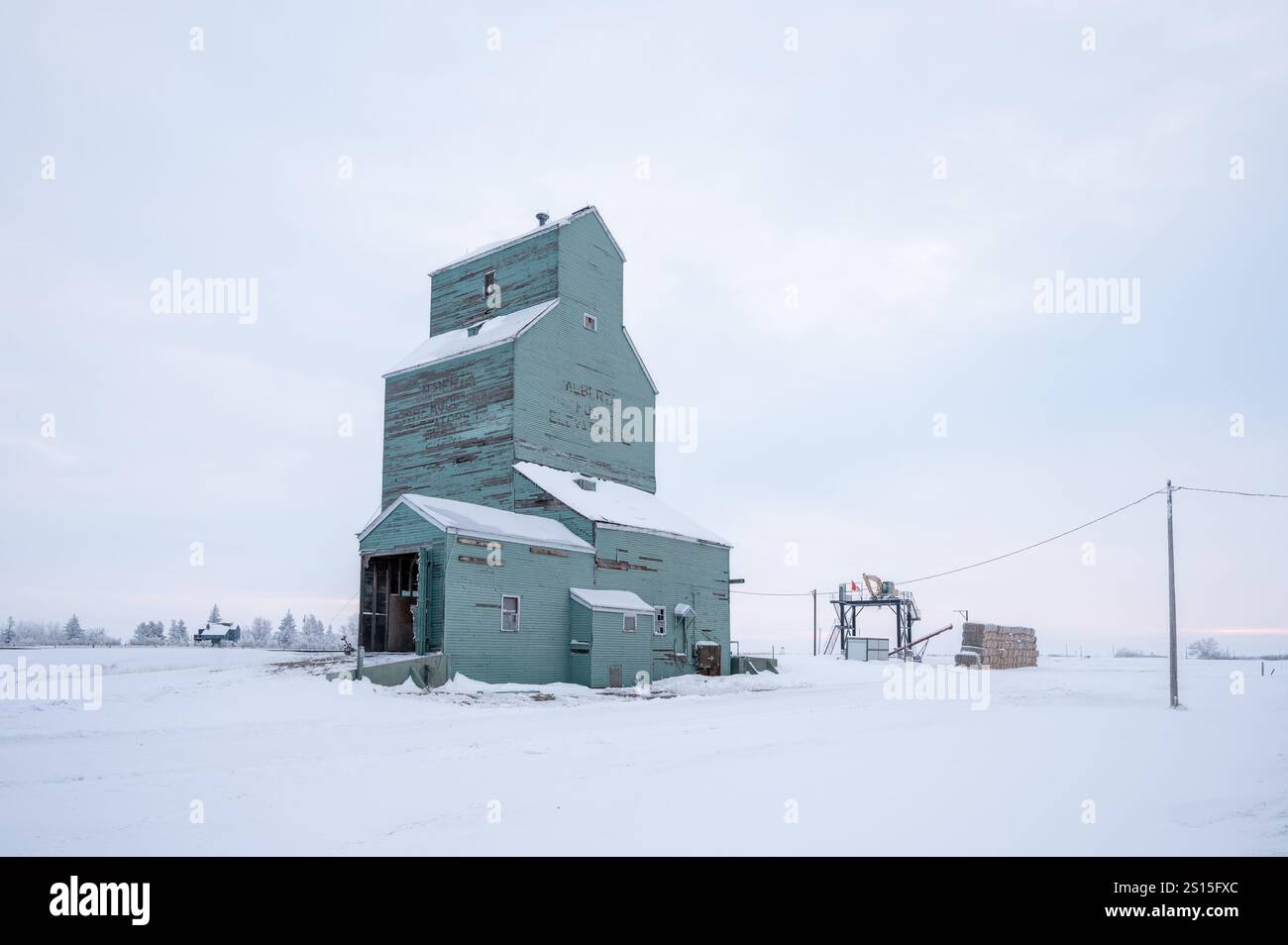 Brant, Alberta - November 29, 2024: Old abandon Alberta Wheat Pool ...