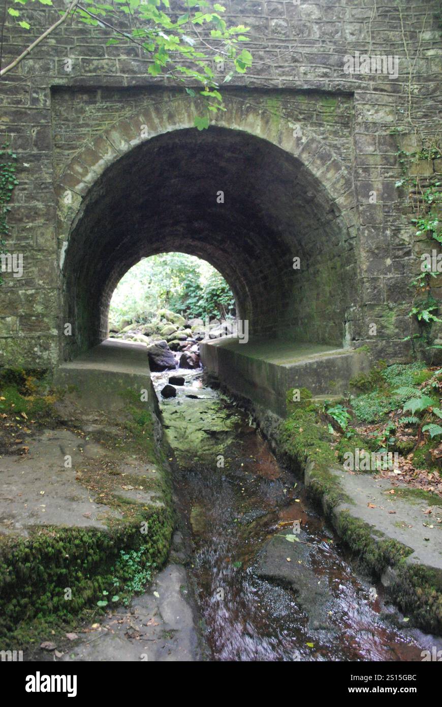 River Tunnel/Culvert in Clydach Gorge Stock Photo - Alamy