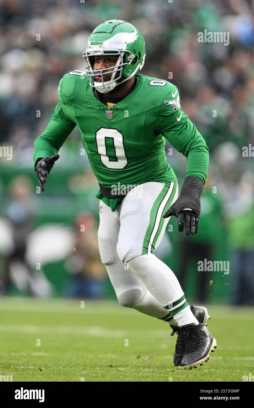 Philadelphia Eagles defensive end Bryce Huff (0) in action during the ...