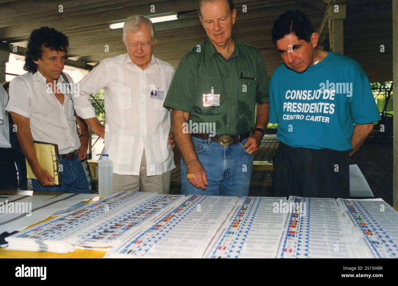 October 20, 1996 - Managua - Former U.S. President Jimmy Carter co-led ...