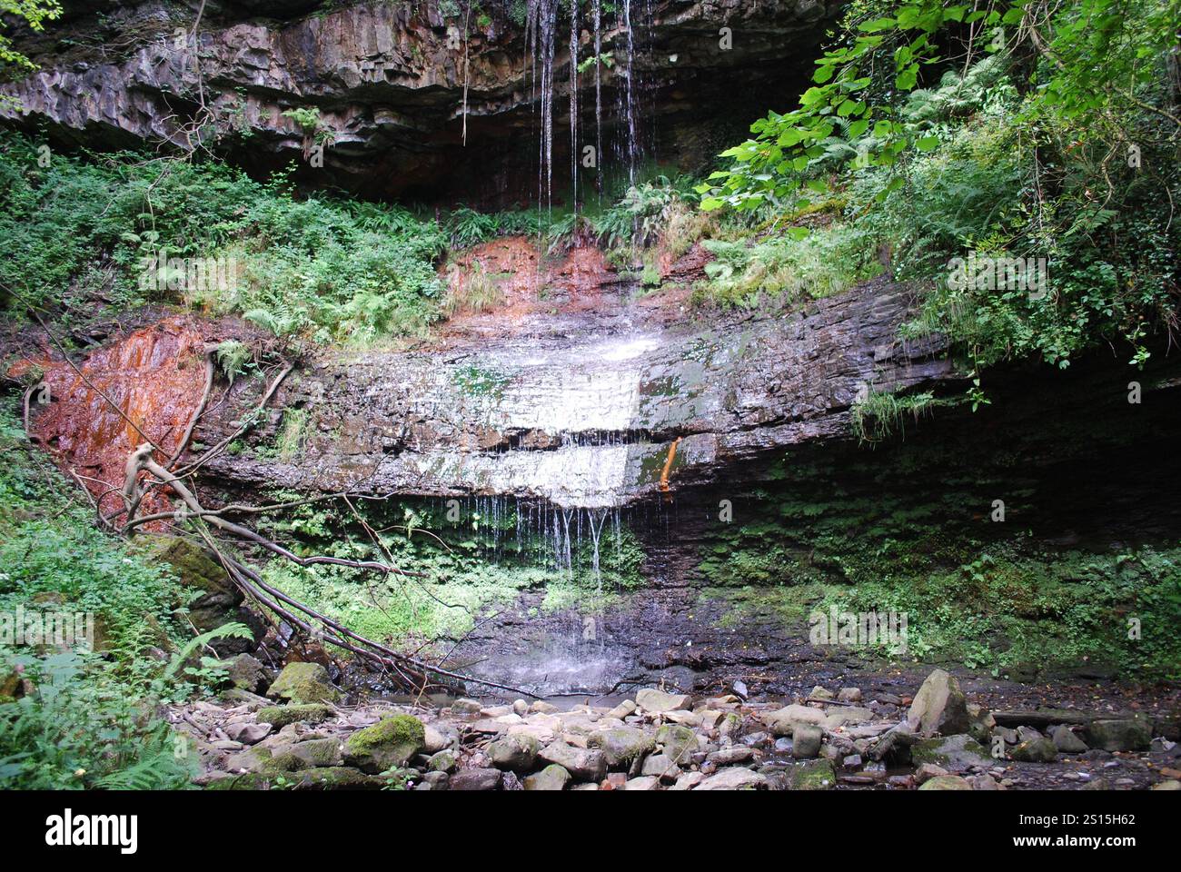 Waterfalls & Streams near Hafod Arch, Clydach Gorge Stock Photo - Alamy
