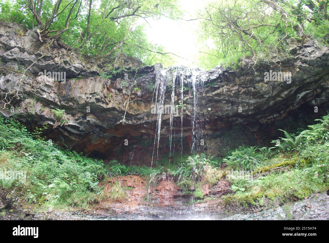 Waterfalls & Streams near Hafod Arch, Clydach Gorge Stock Photo - Alamy
