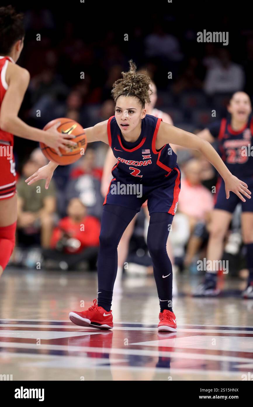 TUCSON, AZ - DECEMBER 31: Arizona Wildcats guard Jada Williams #2 ...
