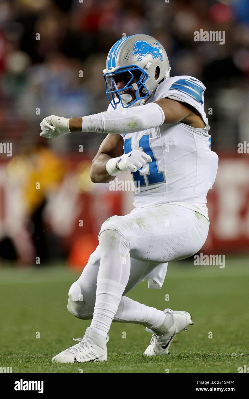 Detroit Lions wide receiver Kalif Raymond (11) reacts after a play ...
