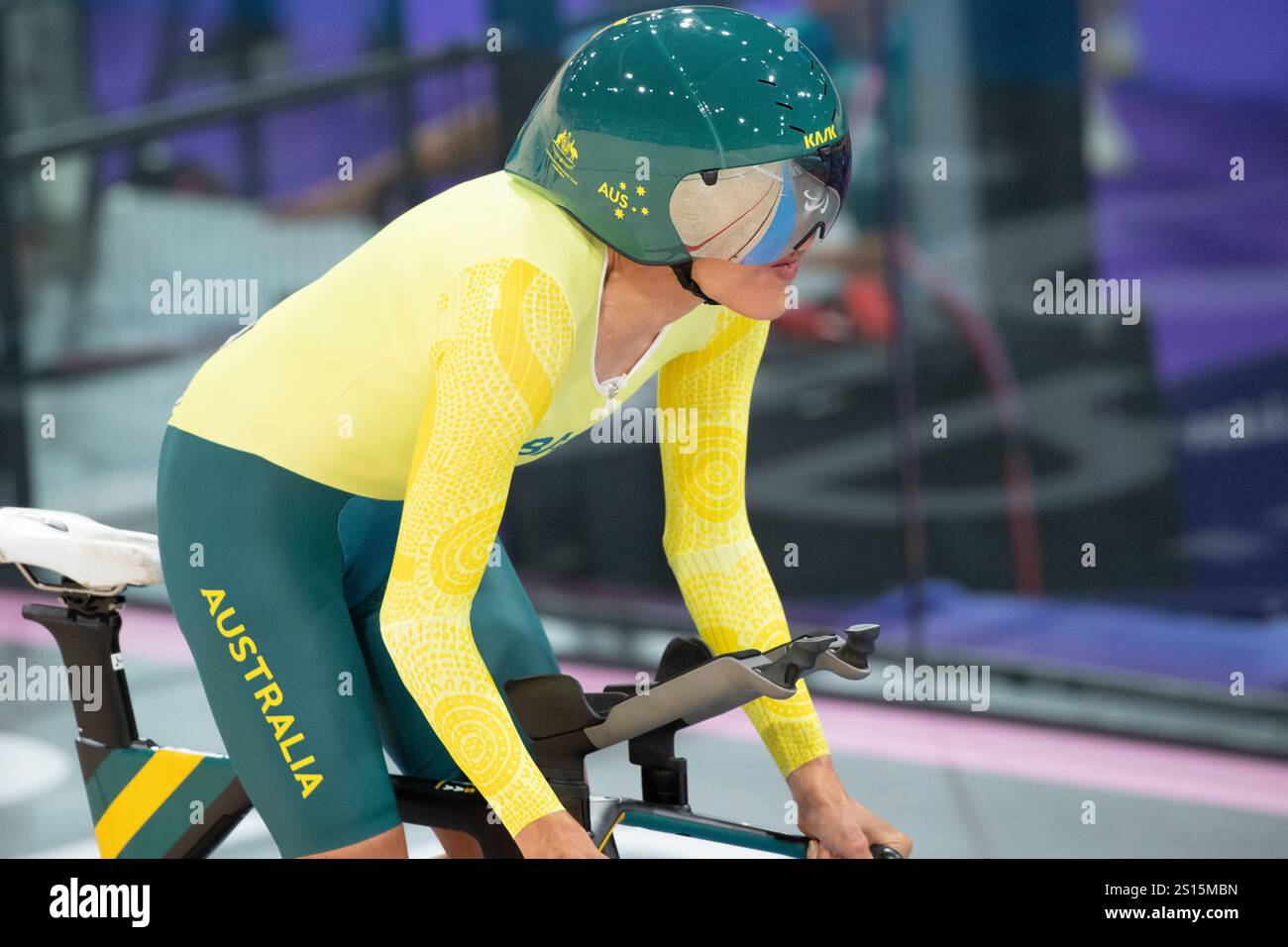 Alana Forster of Australia in the women's C5 3 km individual pursuit ...