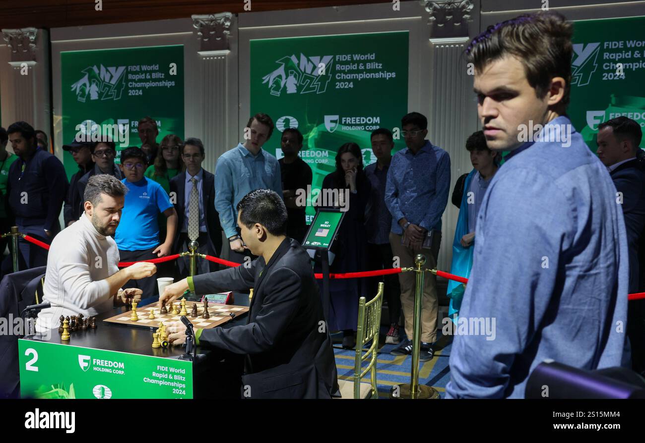 FIDE Chess Rapid & Blitz Championship at New York. Carlsen (NOR ...