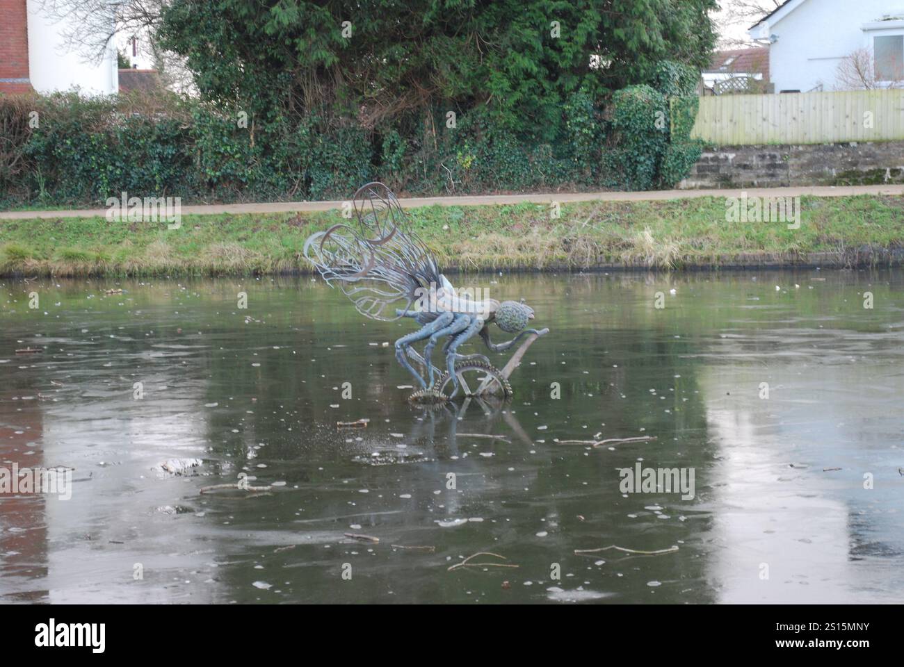 Lake Sculpture at 14 Locks Visitor Centre Stock Photo - Alamy
