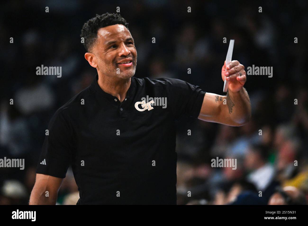 ATLANTA, GA – DECEMBER 31: Georgia Tech head coach Damon Stoudamire ...