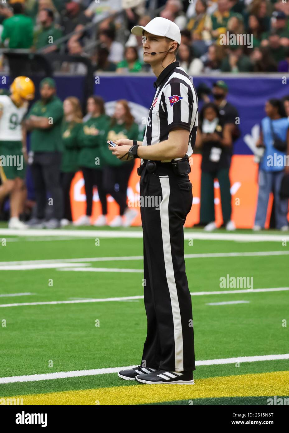 HOUSTON, TX - DECEMBER 31: Referee Justin Elliott is on the field in ...