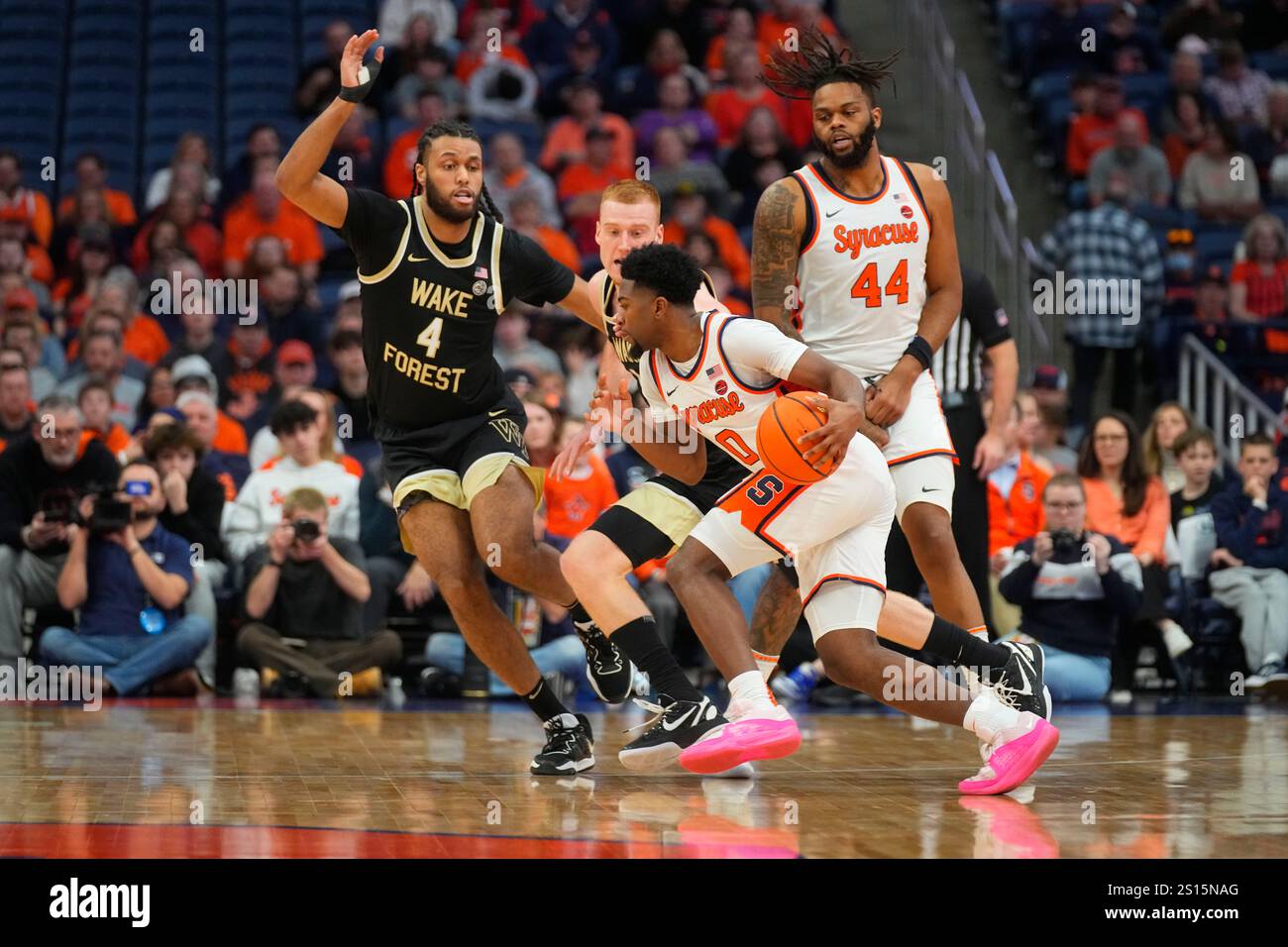 SYRACUSE, NY - DECEMBER 31: Syracuse Orange Guard Kyle Cuffe Jr. (0 ...