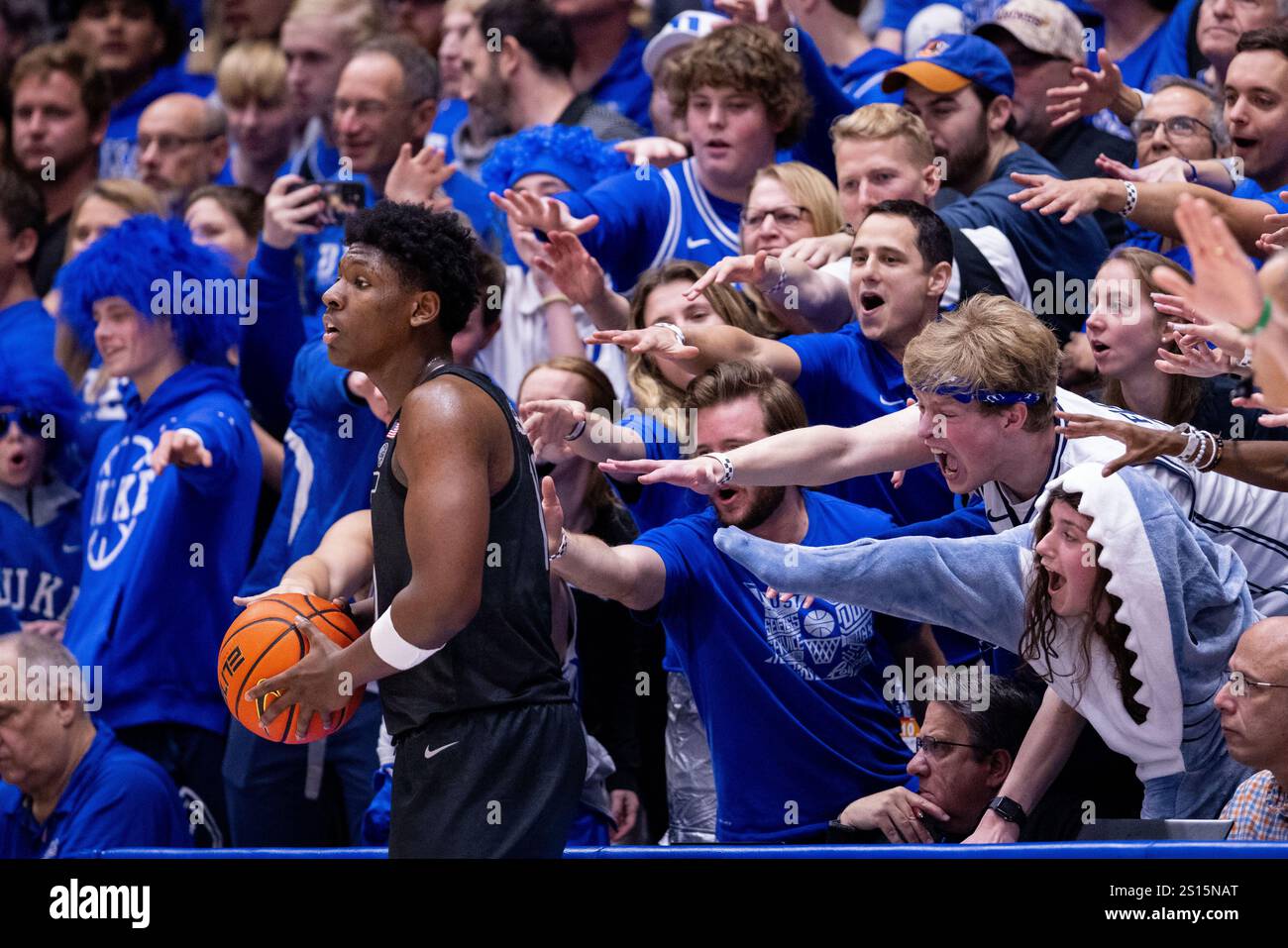 Durham, NC, USA. 31st Dec, 2024. Virginia Tech guard Tyler Johnson (10 ...