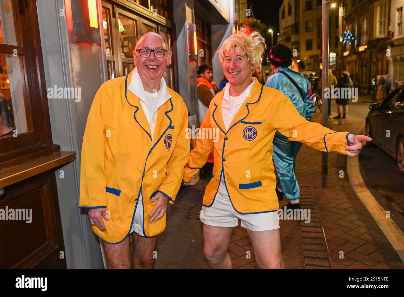 Weymouth, Dorset, UK. 31st December 2024. New Years Eve revellers ...