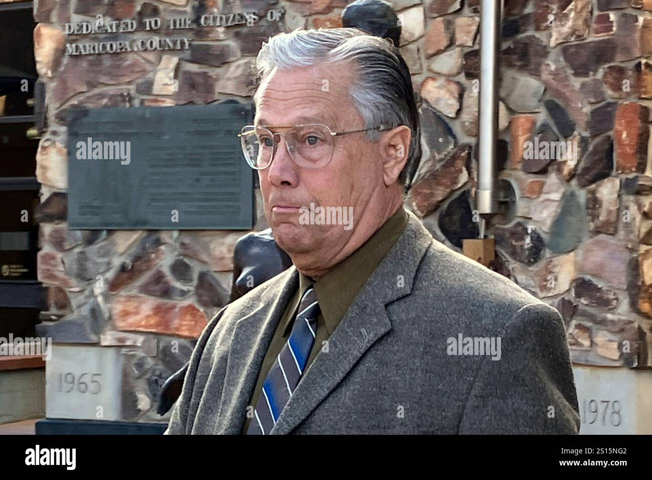 FILE -Cochise County Supervisor Tom Crosby as he leaves Maricopa County ...