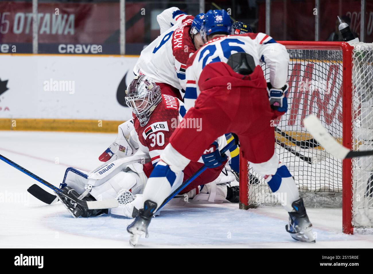 241231 Goalkeeper Michael Hrabal of Czech Republic during the 2025 IIHF ...