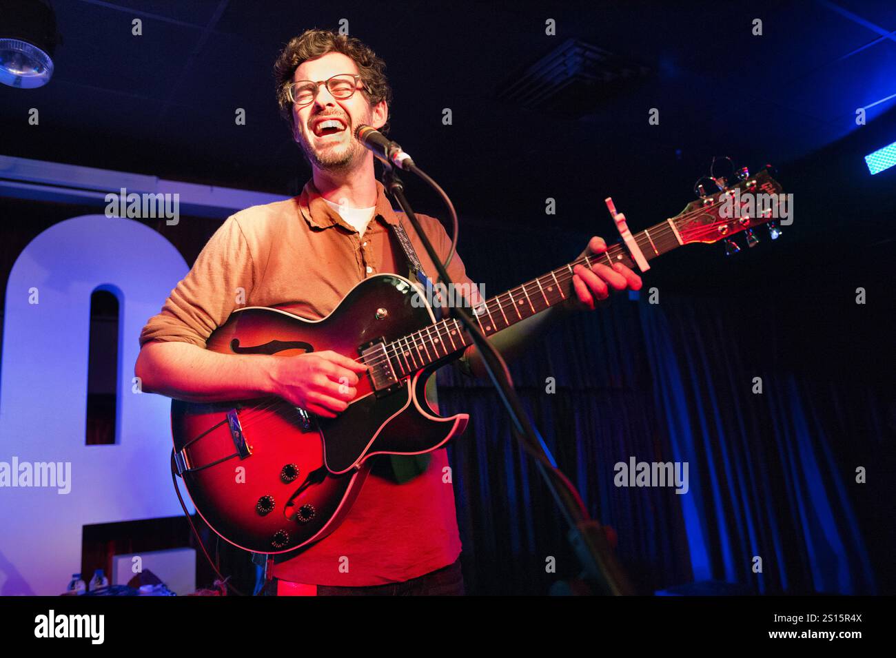 White Denim in concert at Birmingham Glee Club, UK, 26 May 2014. Lead ...
