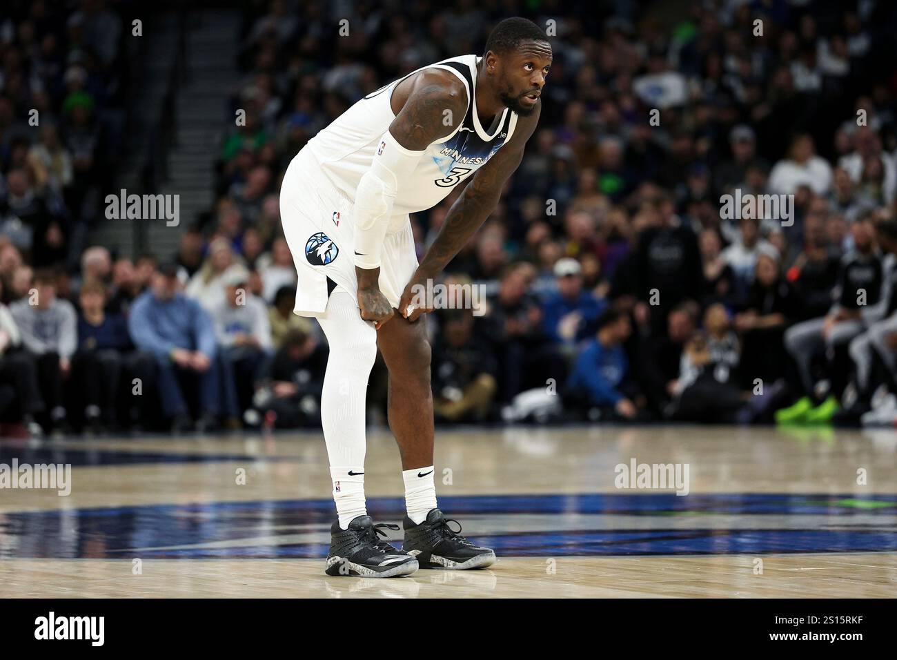 Minnesota Timberwolves forward Julius Randle (30) looks on during the ...