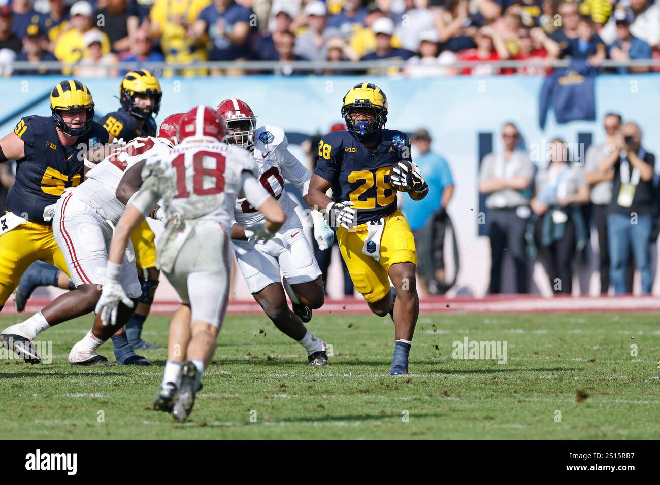TAMPA, FL - DECEMBER 31: Michigan Wolverines running back Benjamin Hall ...