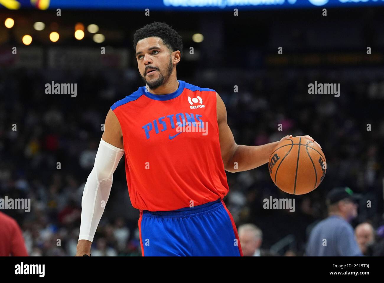 Detroit Pistons forward Tobias Harris (12) in the first half of an NBA ...