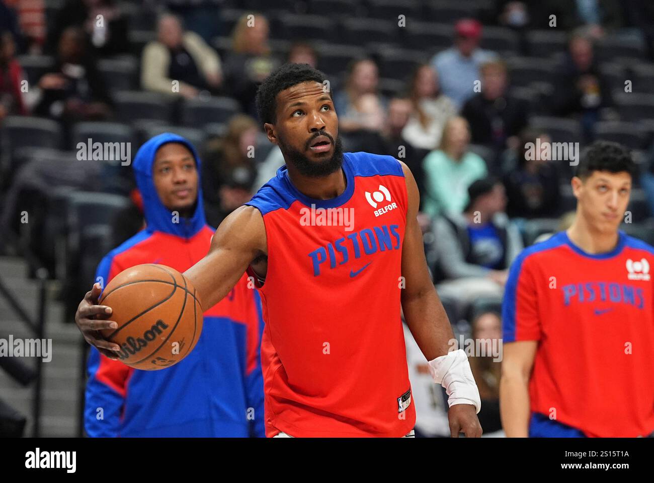 Detroit Pistons guard Malik Beasley (5) in the first half of an NBA ...