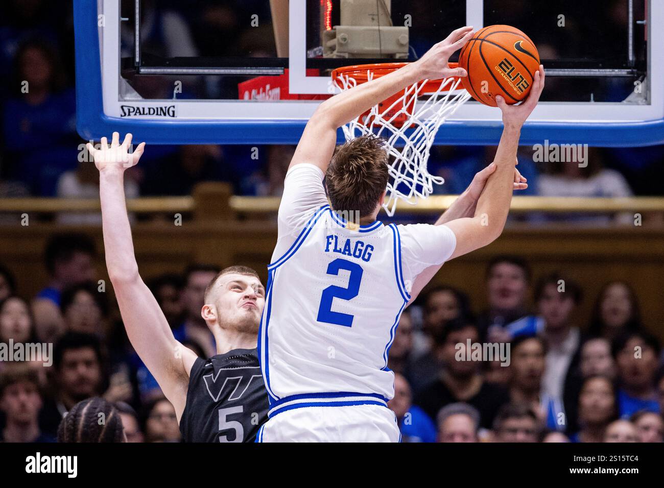 December 31, 2024: Duke Blue guard Cooper Flagg (2) is fouled by ...