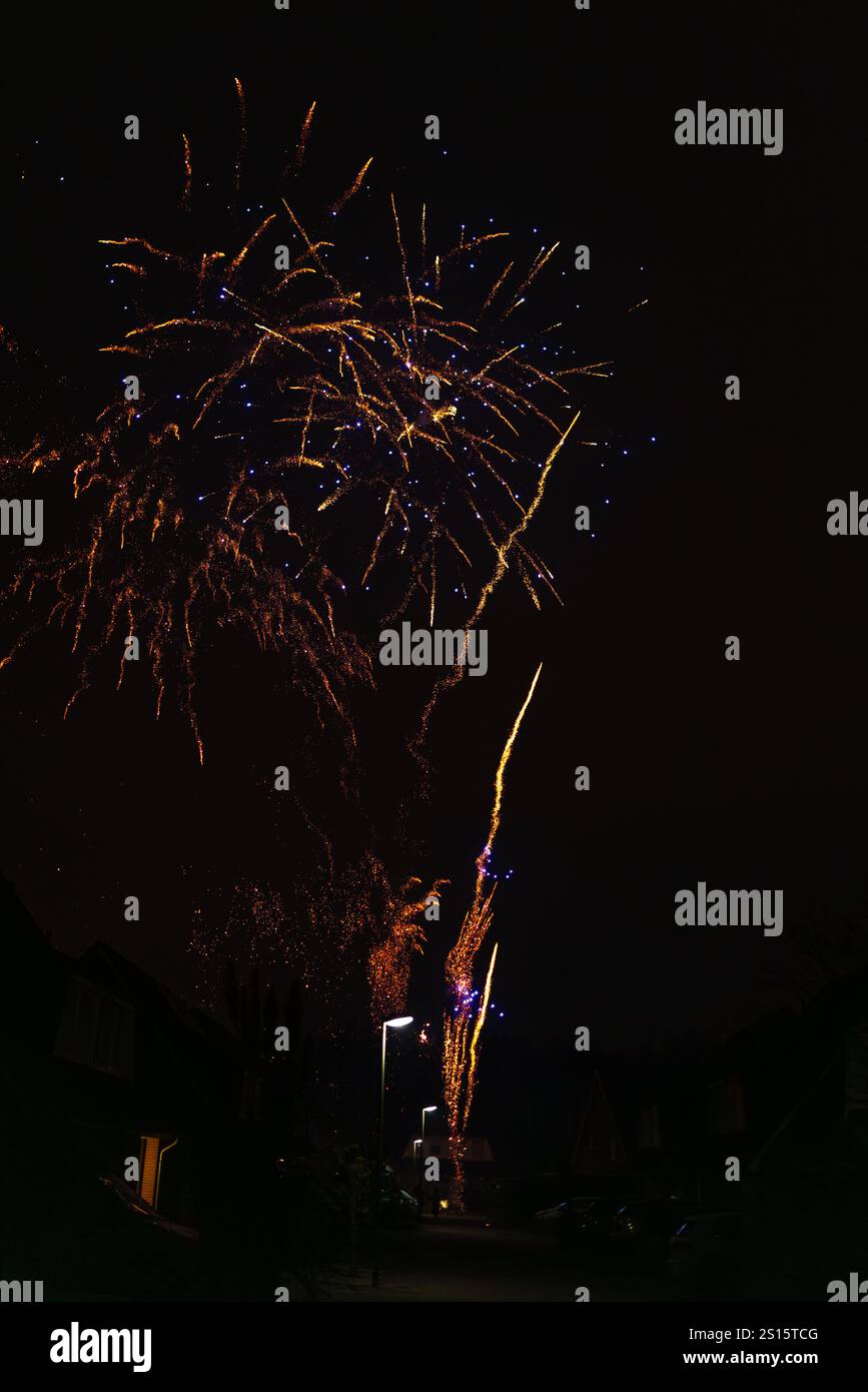 Stunning fireworks display during the 2025 New Year celebrations ...