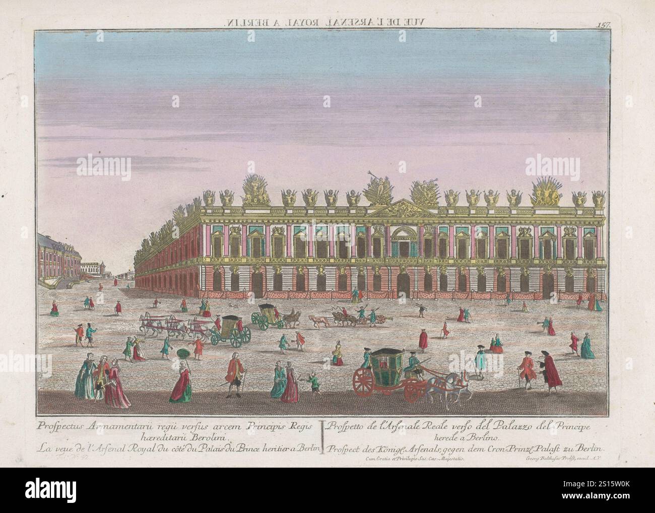 View of the Royal Arsenals, by Palace of Prince in Berlin, Germany ...