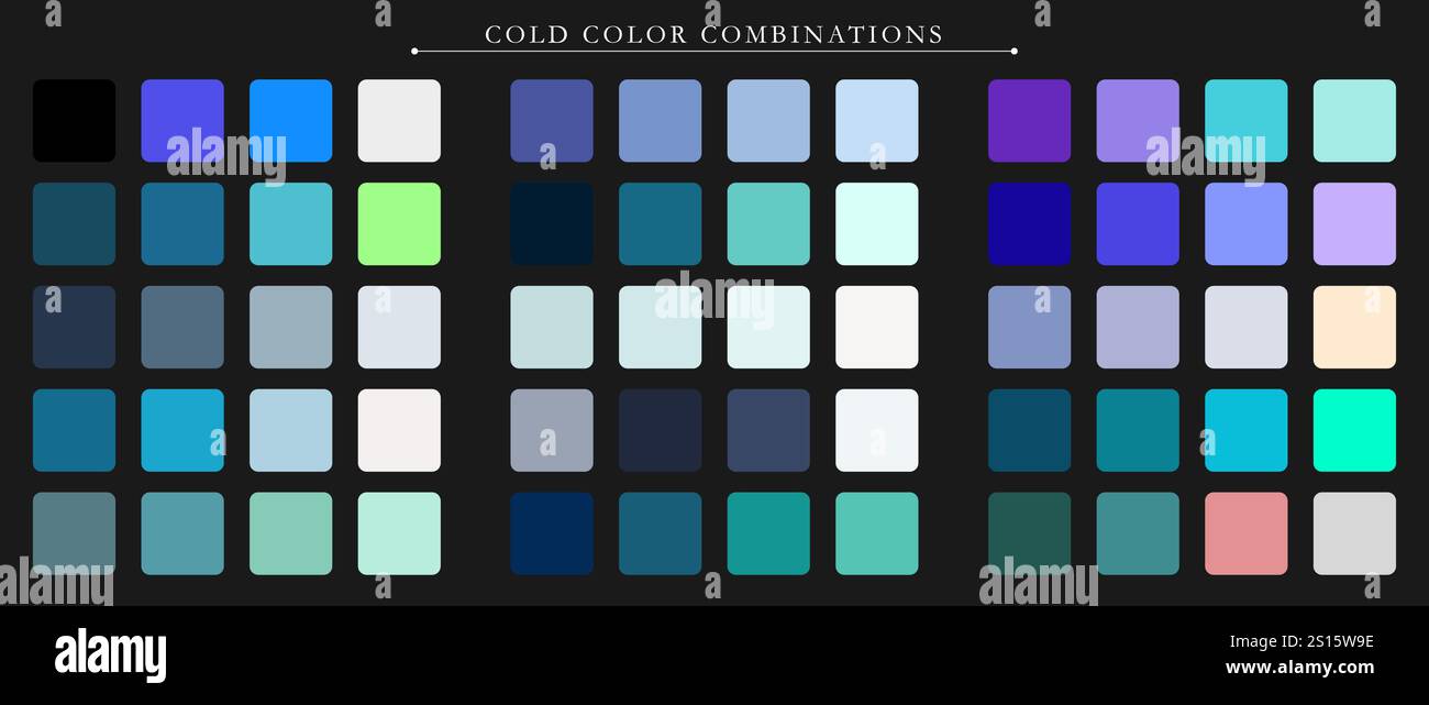 color palette. Trend color palette guide template. Fit for fashion ...