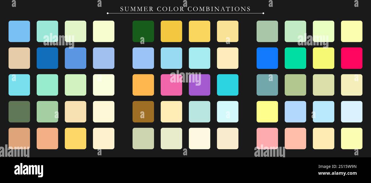 color palette. Trend color palette guide template. Fit for fashion ...