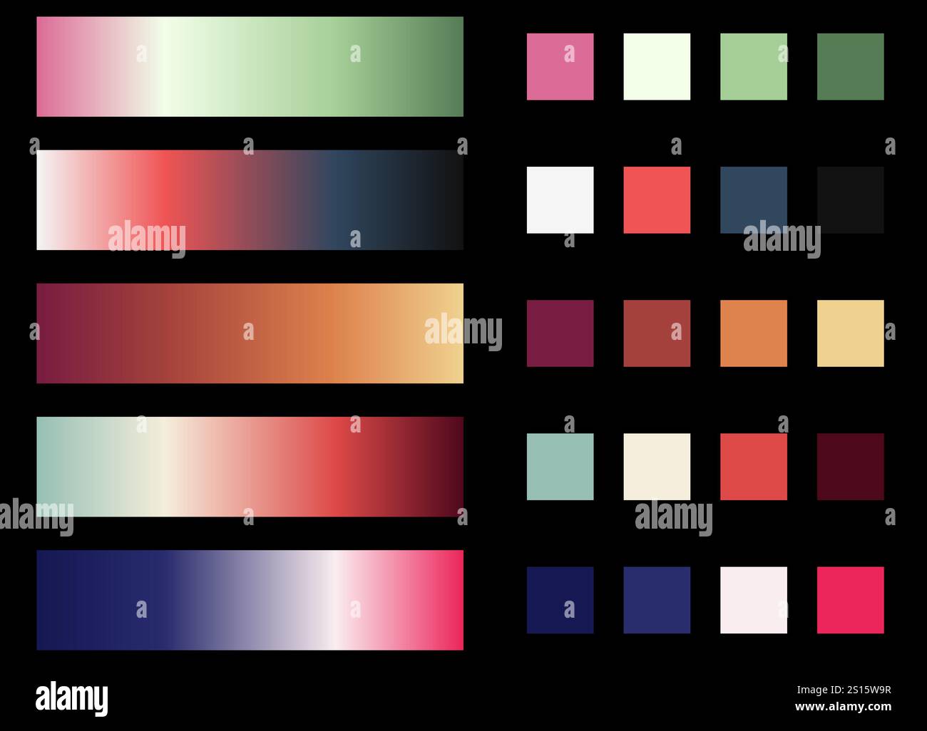 color palette. Trend color palette guide template. Fit for fashion ...