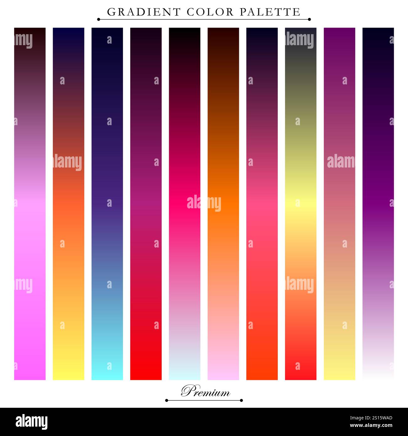 color palette. Trend color palette guide template. Fit for fashion ...