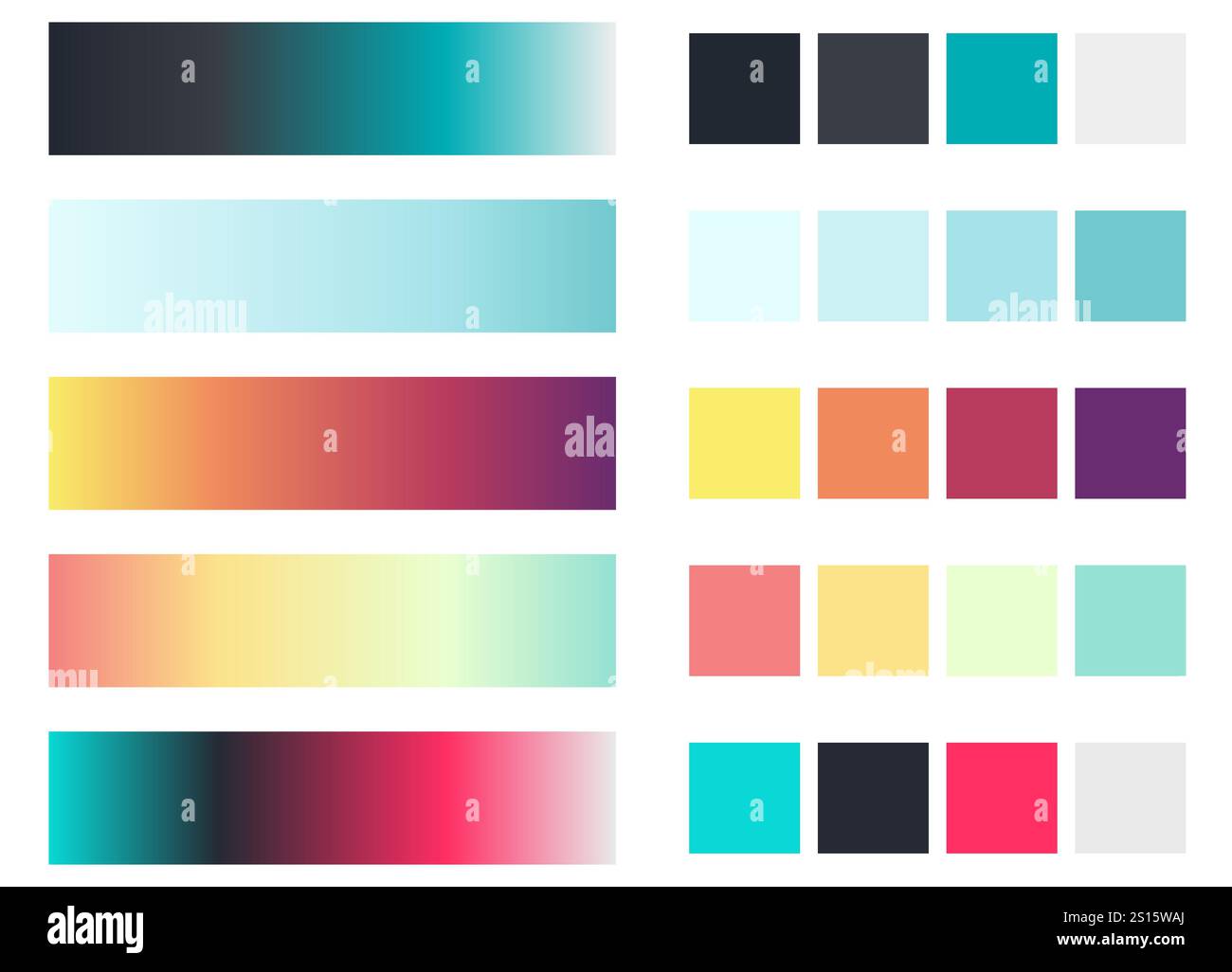 color palette. Trend color palette guide template. Fit for fashion ...