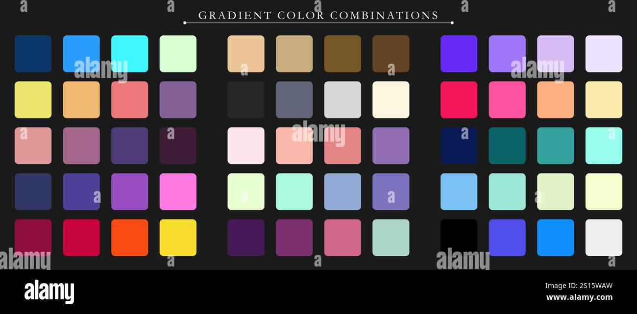 color palette. Trend color palette guide template. Fit for fashion ...