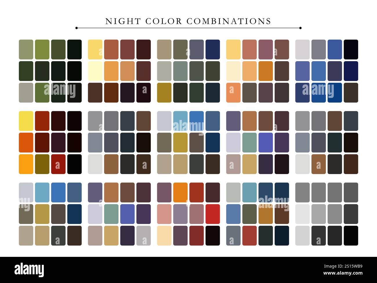 color palette. Trend color palette guide template. Fit for fashion ...