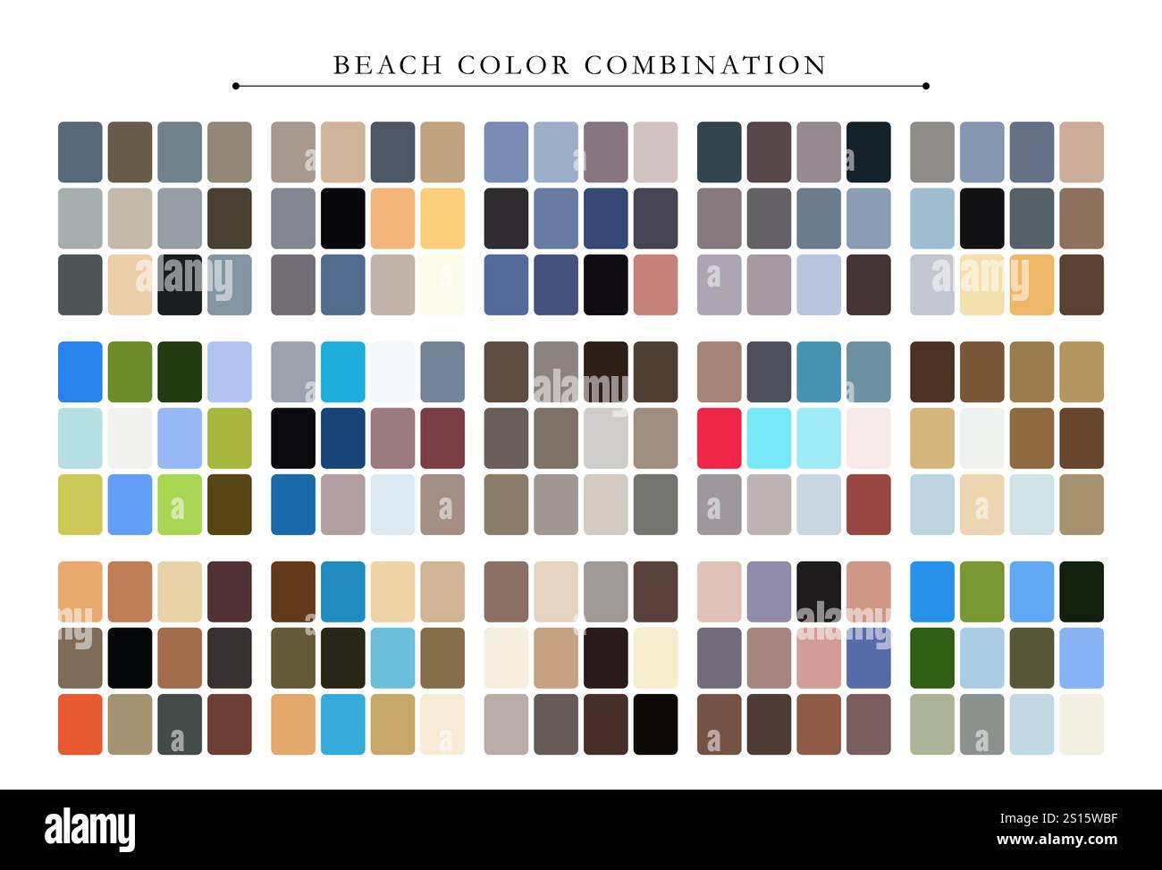 color palette. Trend color palette guide template. Fit for fashion ...