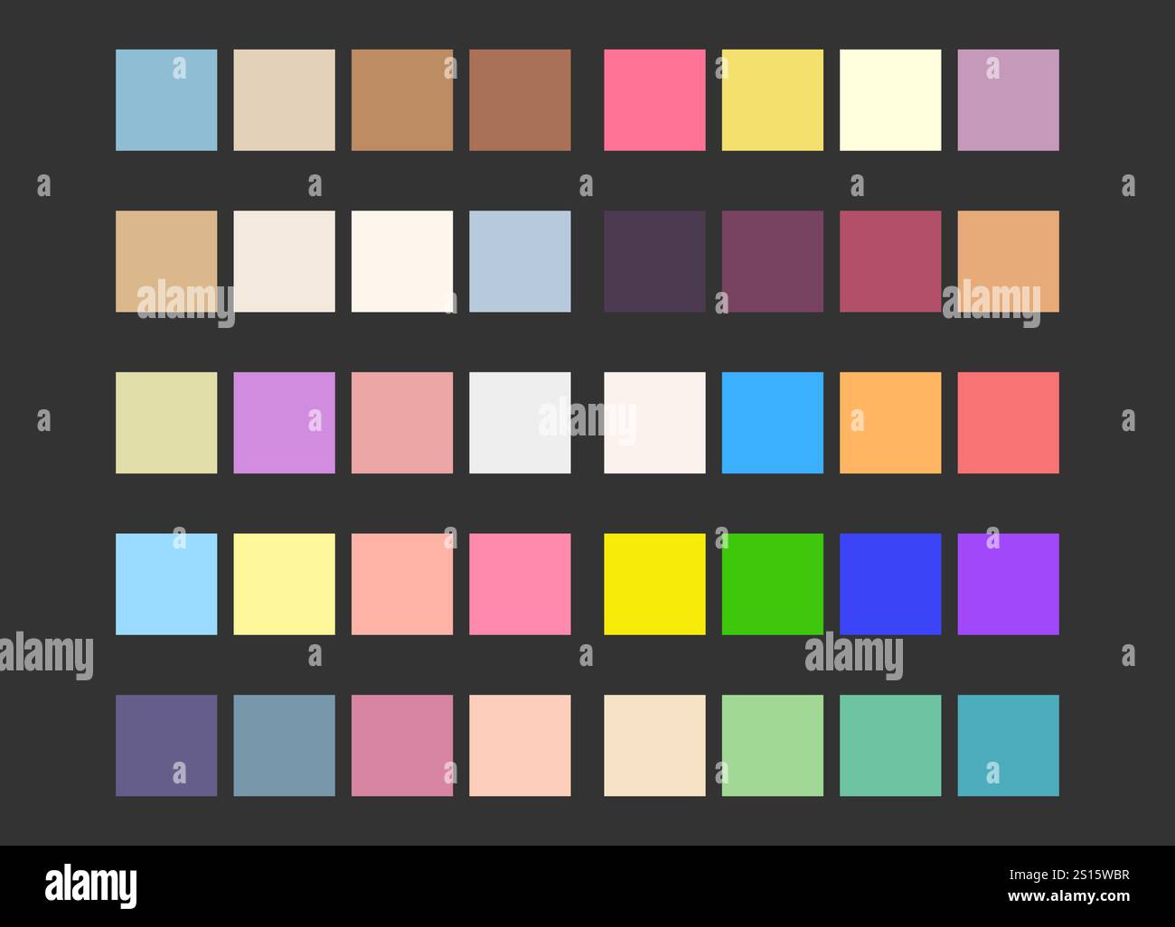 color palette. Trend color palette guide template. Fit for fashion ...