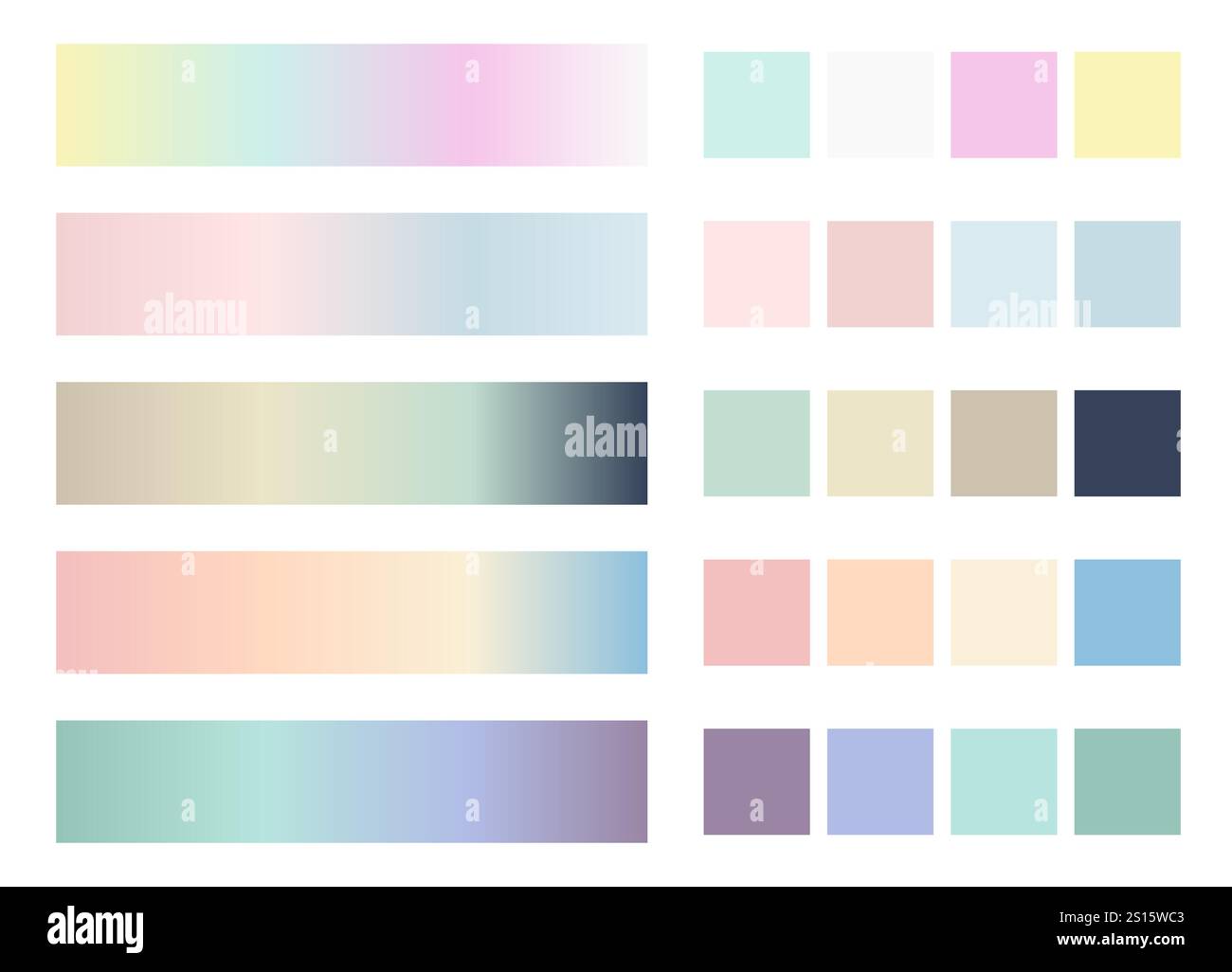 color palette. Trend color palette guide template. Fit for fashion ...