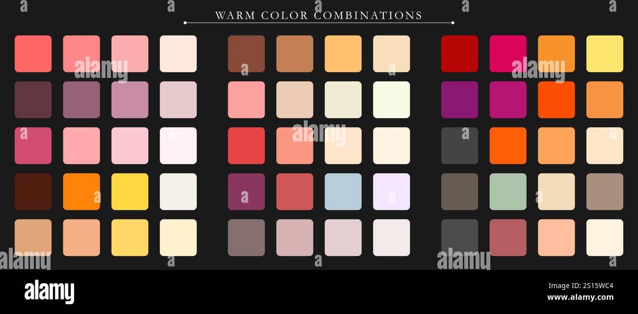 color palette. Trend color palette guide template. Fit for fashion ...