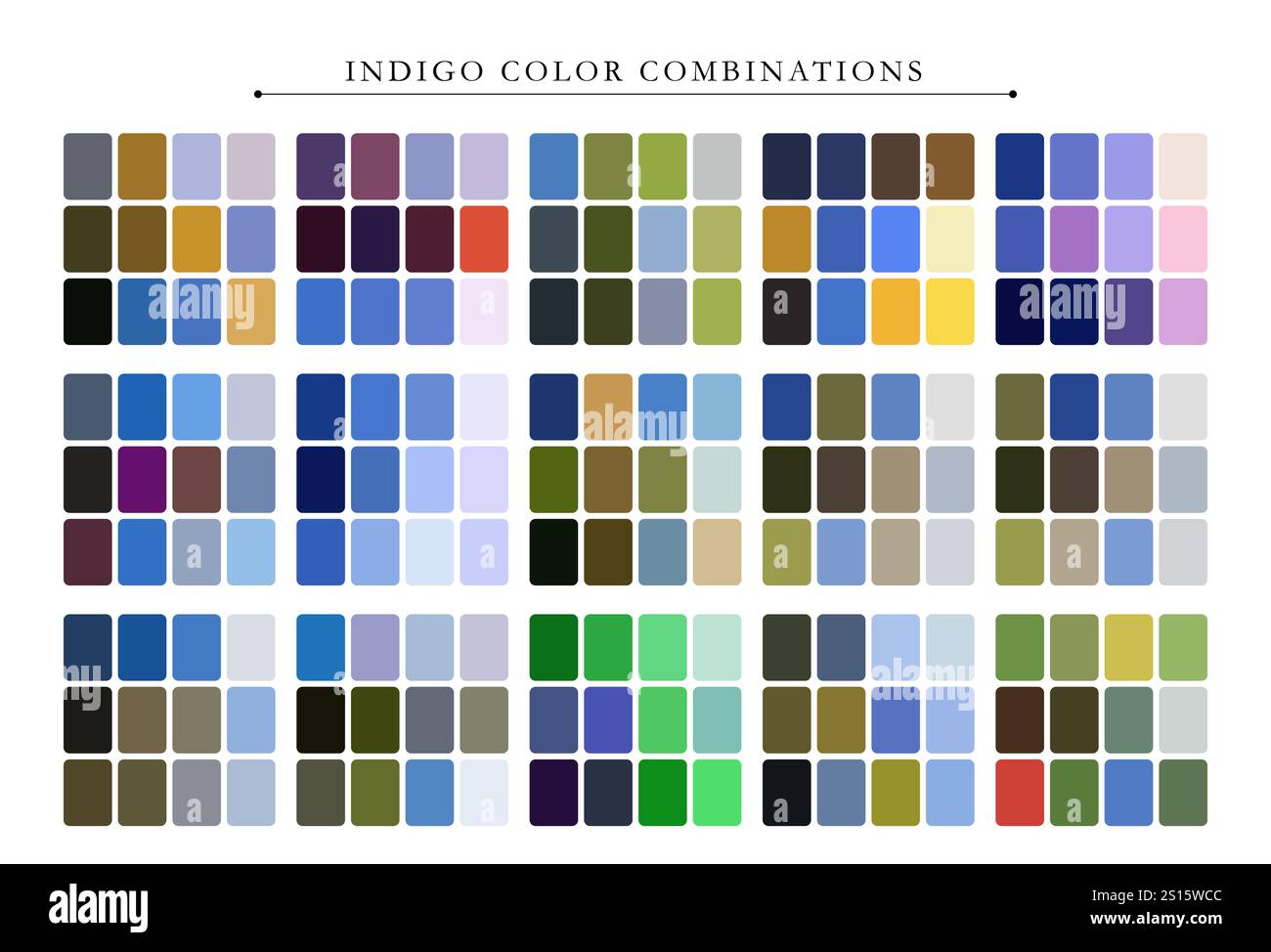 color palette. Trend color palette guide template. Fit for fashion ...