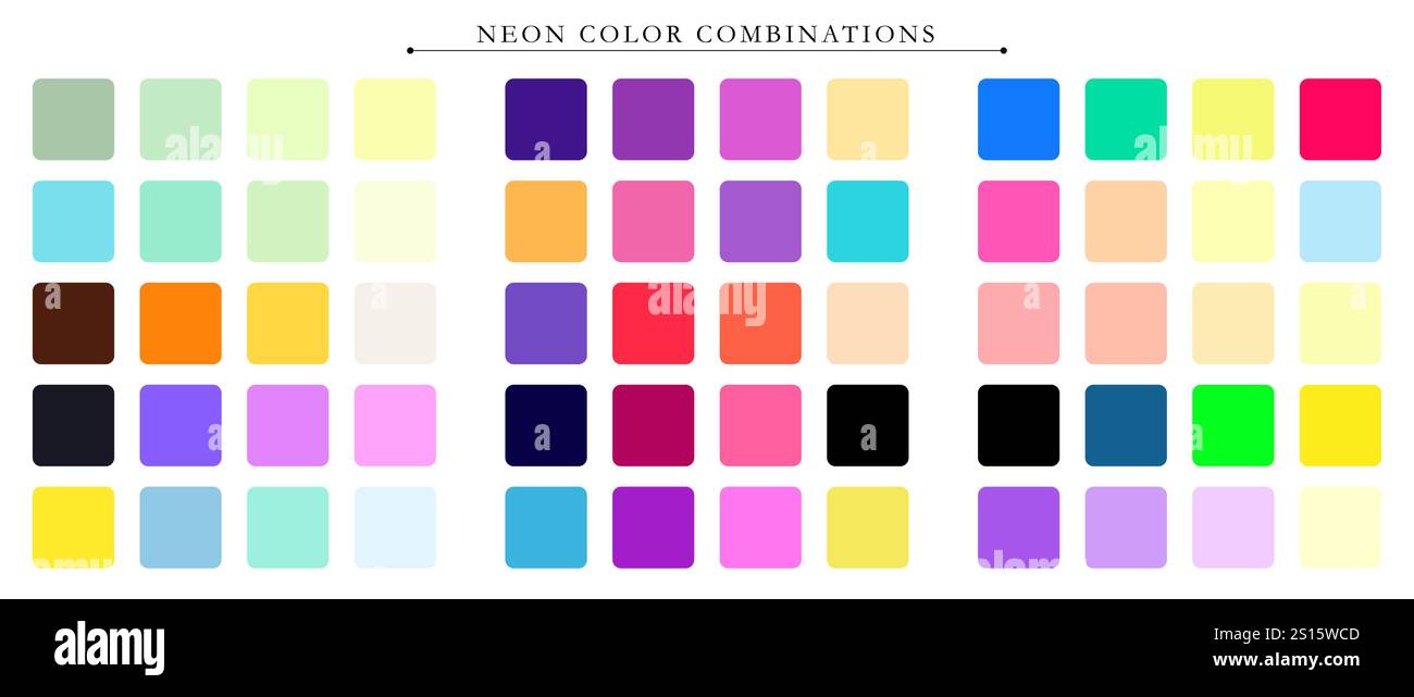 color palette. Trend color palette guide template. Fit for fashion ...