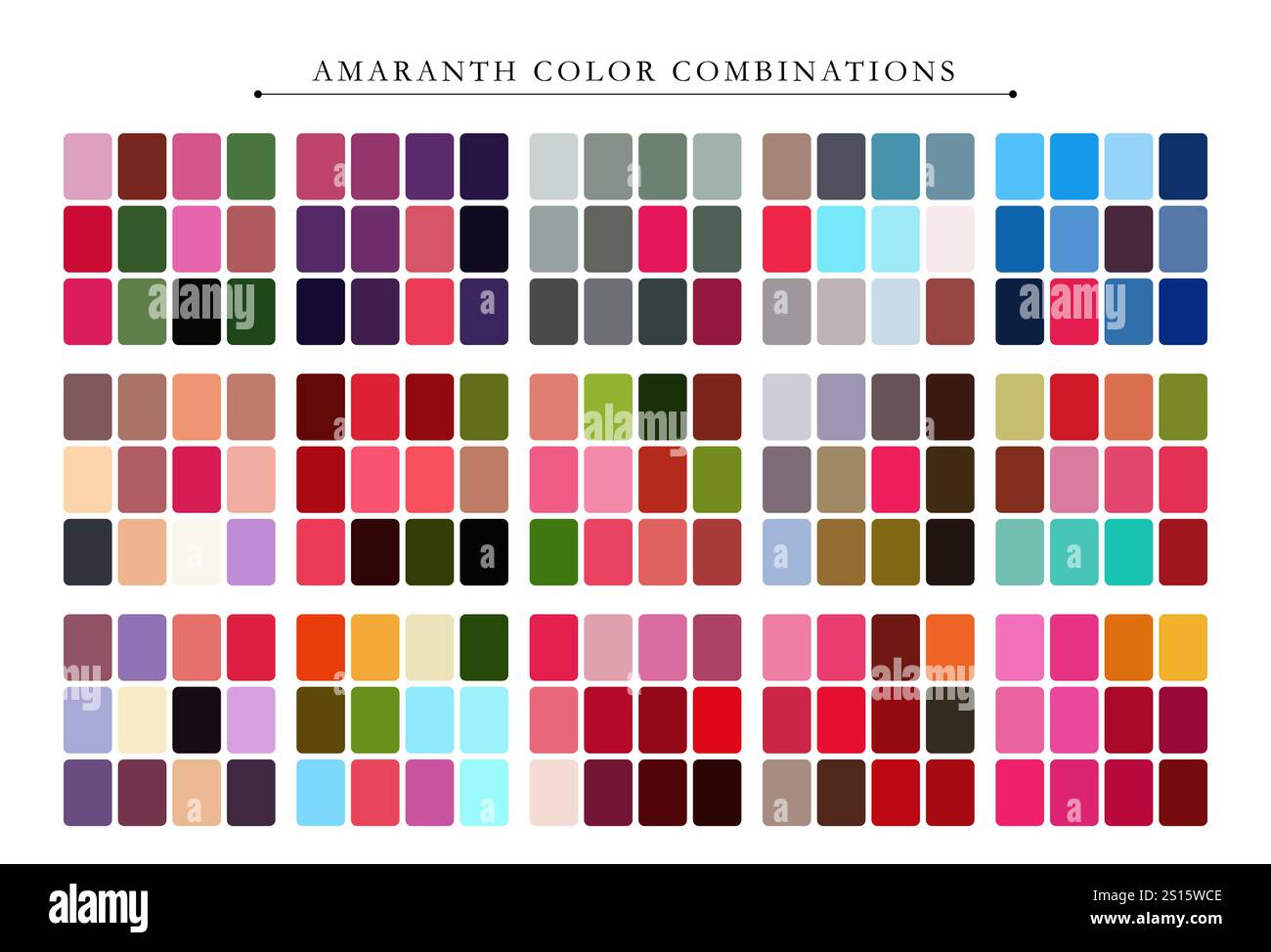 color palette. Trend color palette guide template. Fit for fashion ...