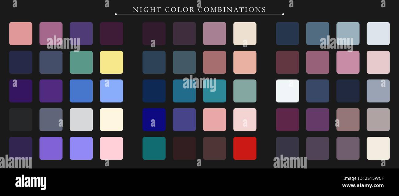 color palette. Trend color palette guide template. Fit for fashion ...