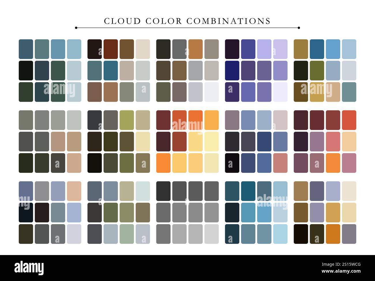 color palette. Trend color palette guide template. Fit for fashion ...