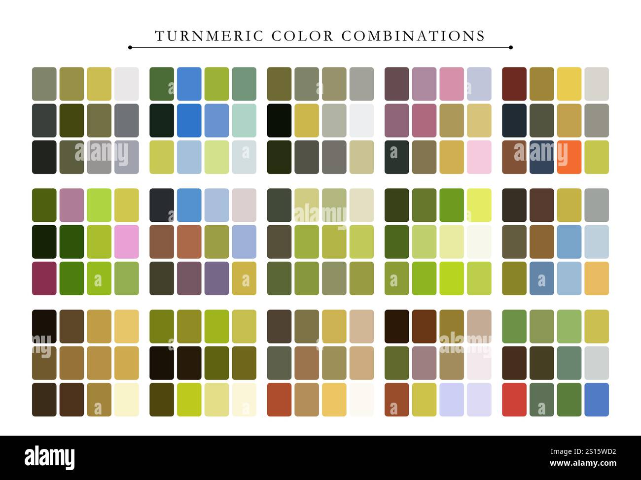 color palette. Trend color palette guide template. Fit for fashion ...